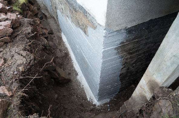 Exterior Foundation Waterproofing Membrane